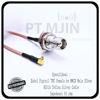 Jual Kabel Pigtail RG179 75Ohm TNC Female ke MMCX Male Elbow Panjang ...
