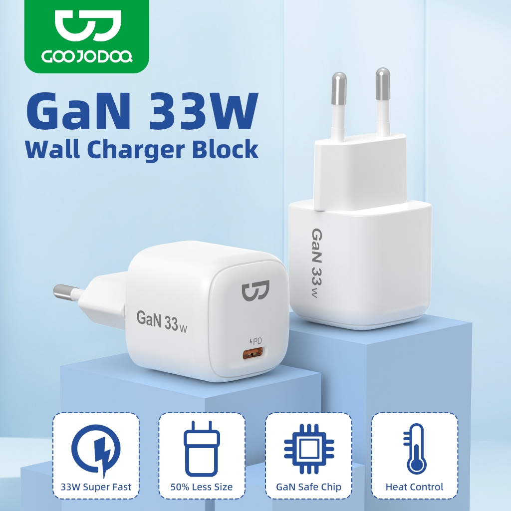 Jual GOOJODOQ Kepala Charger 33W For iPhone 11 12 13 14 15 Pro PD Type ...