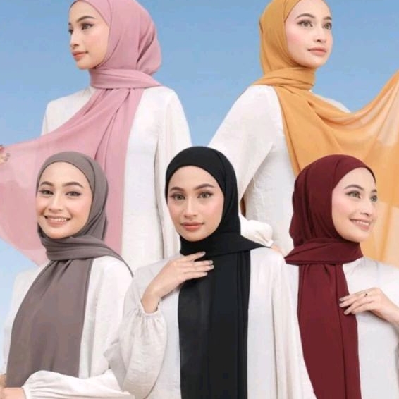 Jual Pashmina Inner Ceruty 2in1 Premium Instan | Hijab Pashmina Kekinian | Daily Pashmina Hijab ...