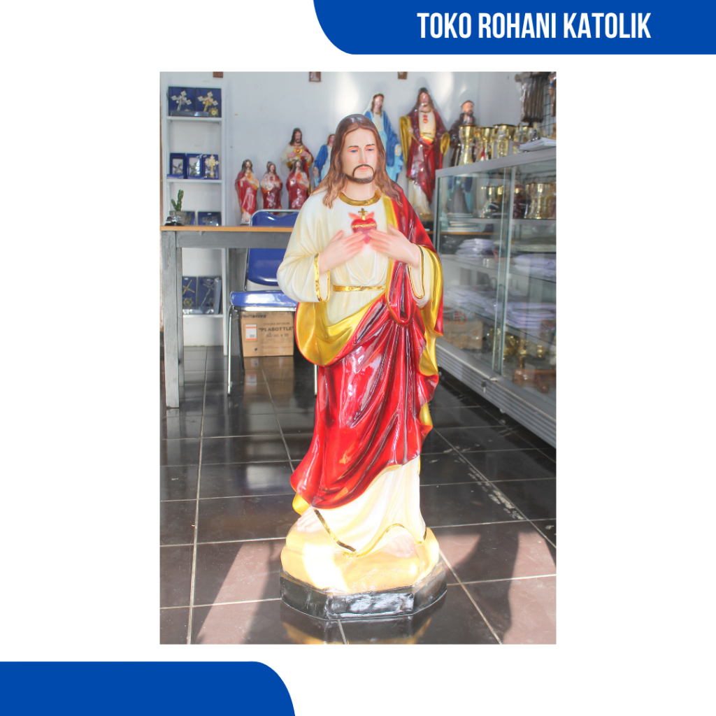 Jual PATUNG YESUS 1 METER / PATUNG YESUS UKURAN BESAR / PATUNG TUHAN ...