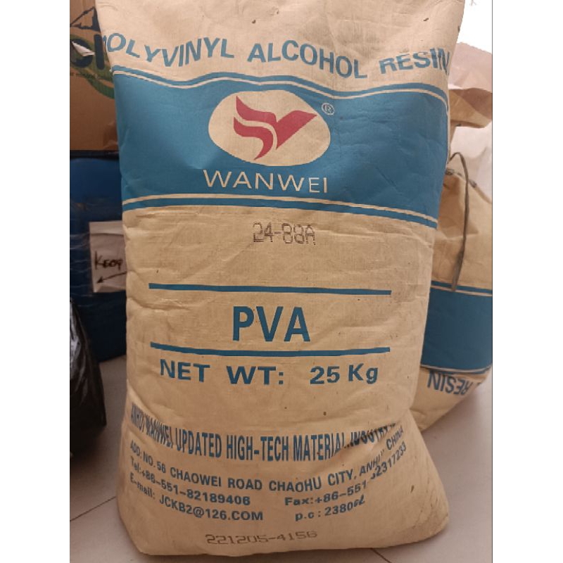 Jual polyvinyl alcohol pva wanwei 2488a with antifoam | Shopee Indonesia