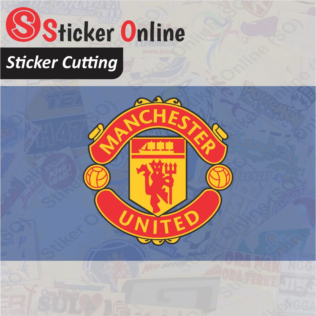 Jual Stiker Manchester United | Sticker Cutting Stiker Manchester ...