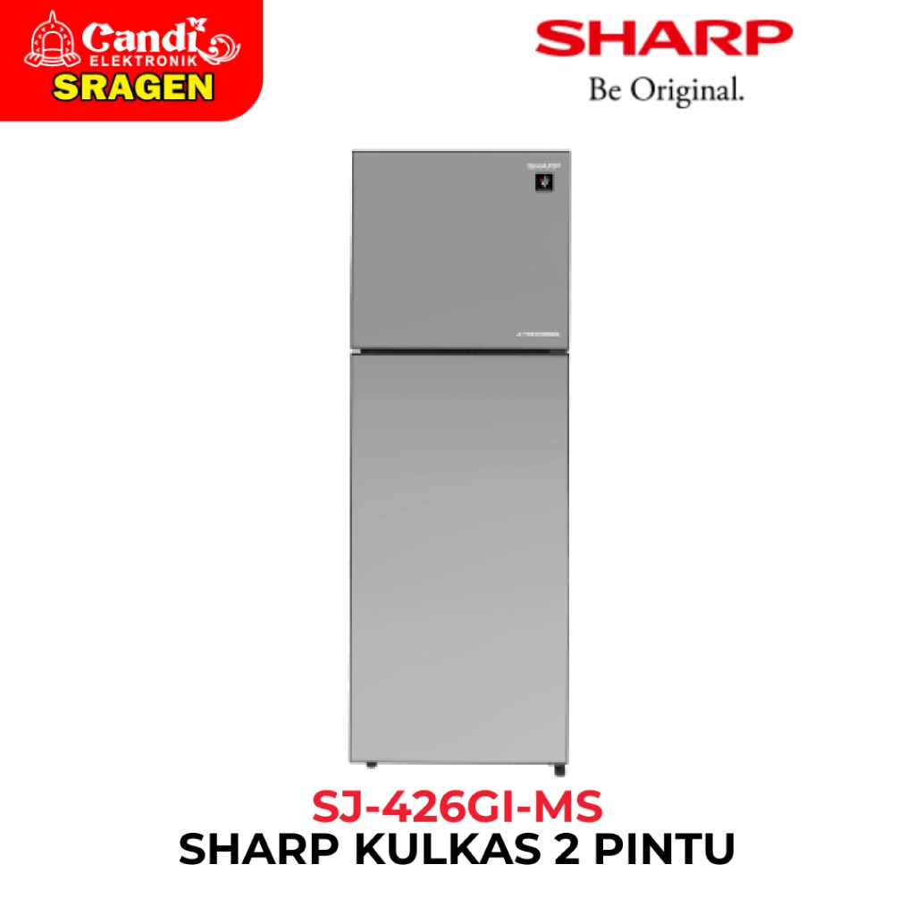 Jual SHARP Kulkas 2 Pintu J-Tech Inverter 338 Liter - SJ-426GI-MS ...