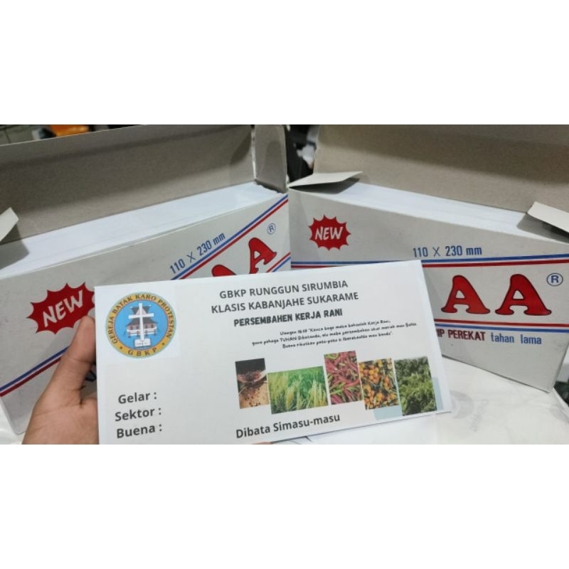 Jual Cetak Print Amplop Gereja Persembahan Perpuluhan Custom Amplop AA ...