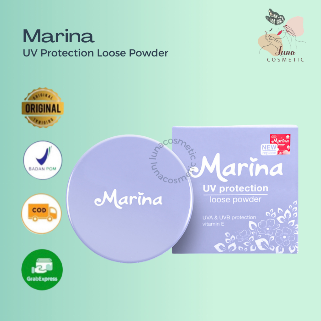 Jual Marina UV Protection Loose Powder 25gr | Shopee Indonesia