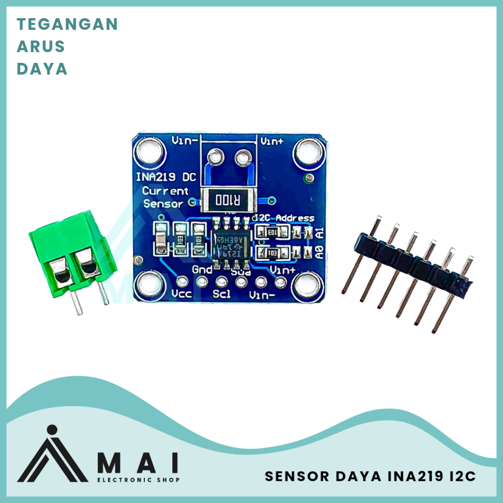 Jual INA219 DC Power Meter Module Sensor Arus dan Tegangan I2C Interface | Shopee Indonesia