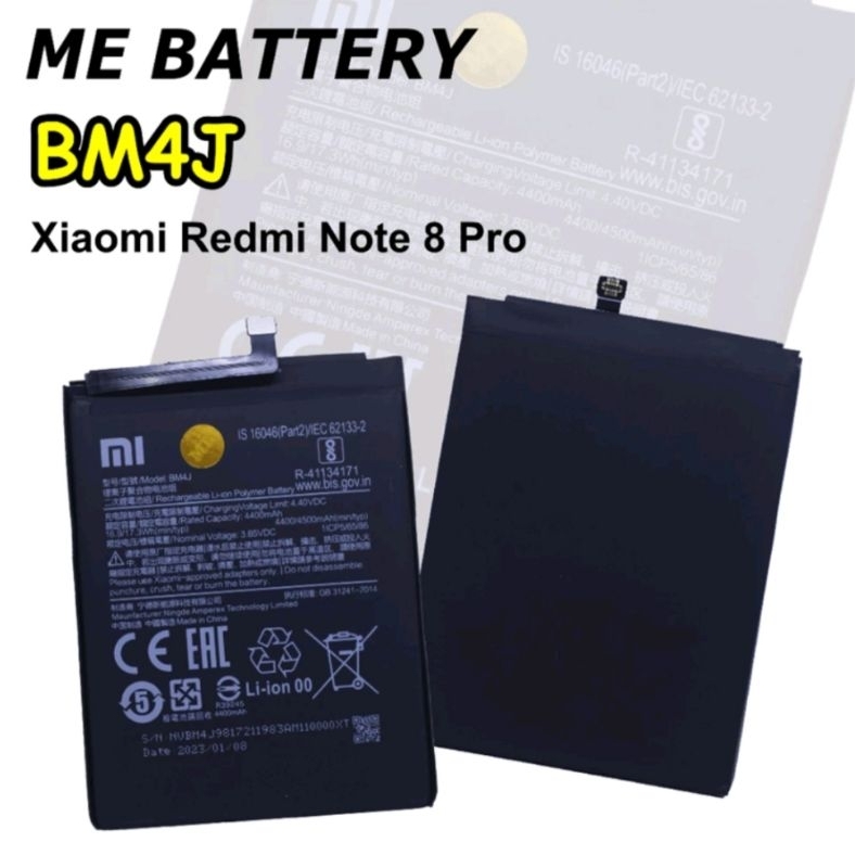 Jual Baterai HP Xiaomi Redmi Note 8 Pro BM4J Original Batre Baterai ...