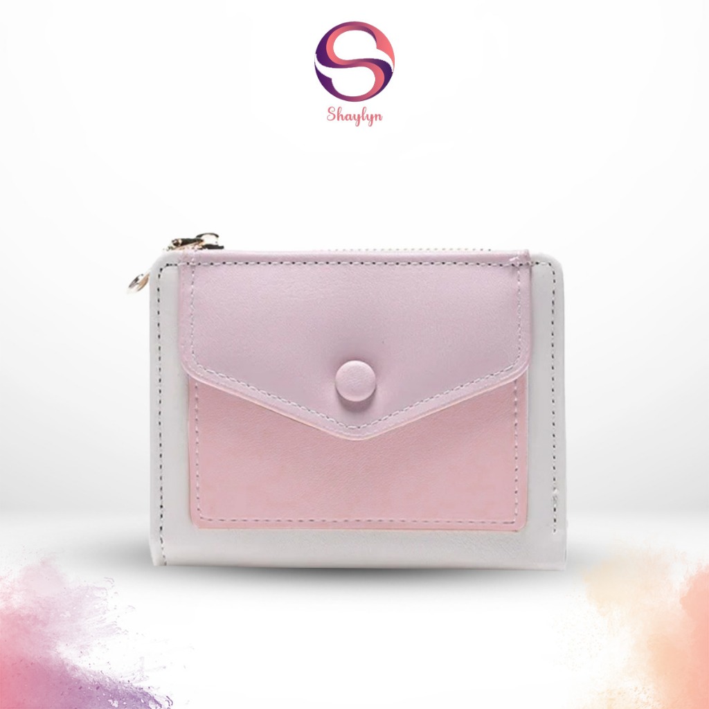 Jual Dompet Lipat Wanita Fashion Lucu Mini Dompet Warna Aesthetic ...