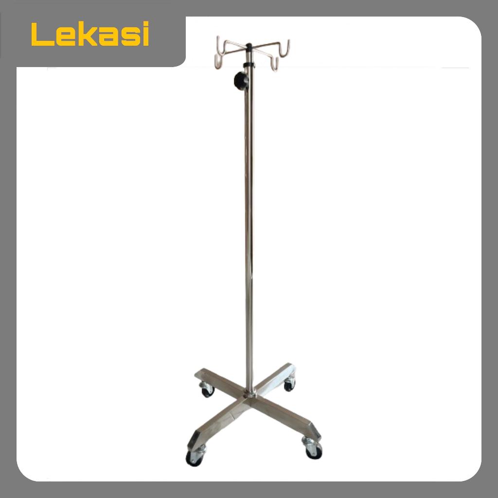 Jual Tiang Infus Stainless Steel Kaki 4 / Standar Infus Full Stainless ...