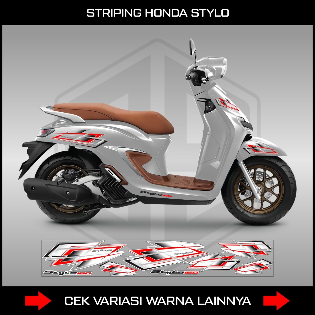 Jual STIKER LIST BODY MOTOR HONDA STYLO 160 CLASIC / STICKER STRIPING ...