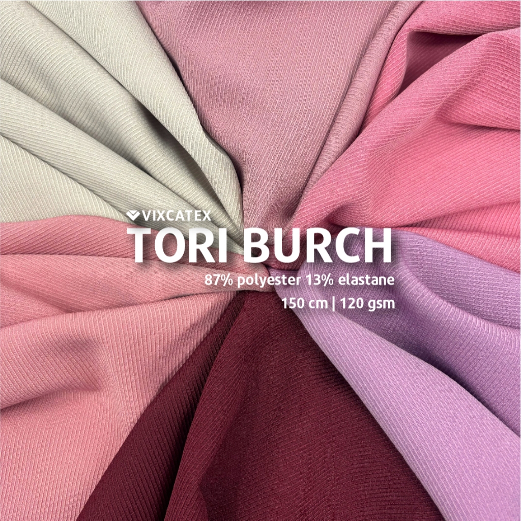 Jual [PER 0,5 M] Kain Bahan Tory Burch Lebar 150 cm Toury Burch Tori ...