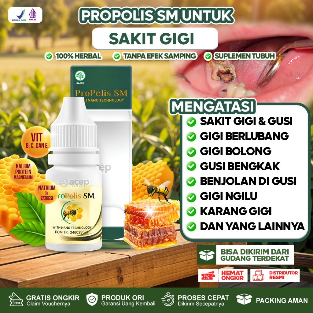Jual Obat Sakit Gigi Berlubang Gusi Bengkak Sariawan Benjolan Di Gusi Gigi Ngilu Radang Bau ...