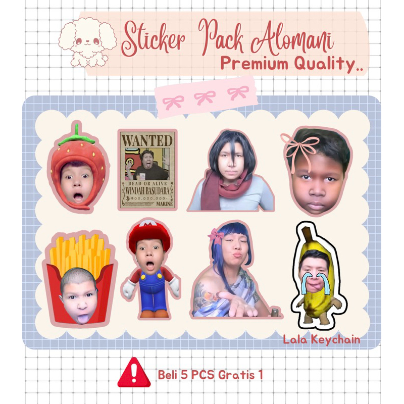 Jual STICKER PACK WINDAH BASUDARA BIG SIZE | Shopee Indonesia