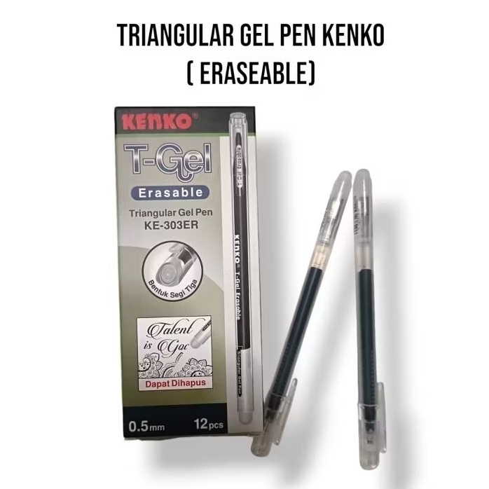 Jual pulpen kenko triangular gel pen dapat dihapus eceran ( 1 pcs ...