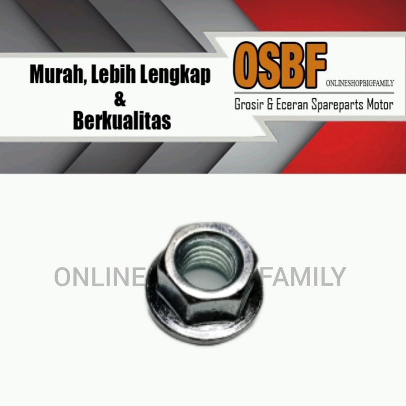 Jual (Cek out min 15K) MUR FLANGE M10 (KUNCI 14, DRAT 14) | Shopee ...