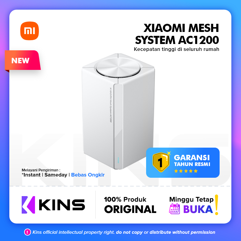 Jual Xiaomi Mesh System AC1200 | Dual-band 2,4 GHz dan 5 GHz 1200 Mbps | Shopee Indonesia