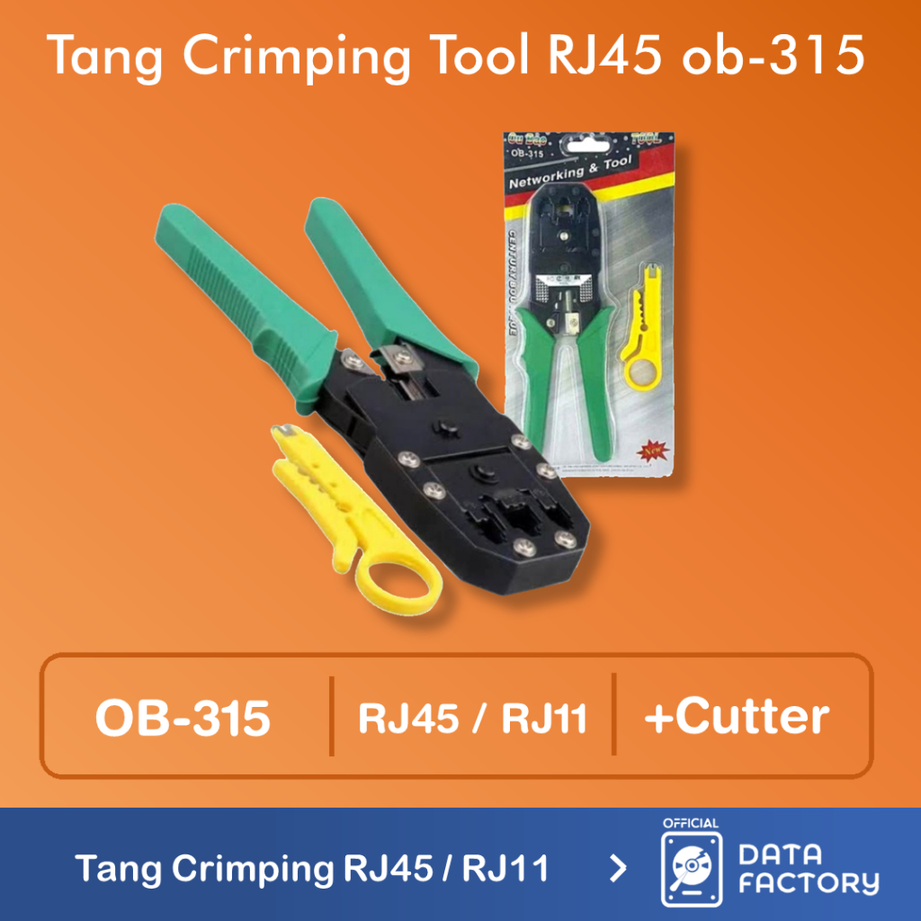 Jual Tang Krimping Tools RJ 45 / RJ 11 3in1 Crimping Tool Kabel Lan ...