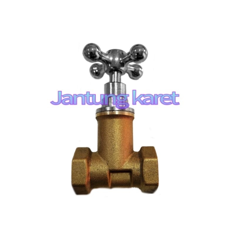 Jual GATE VALVE STOPKRAN TANAM KUNINGAN HANDLE PUTAR KARET | Shopee ...