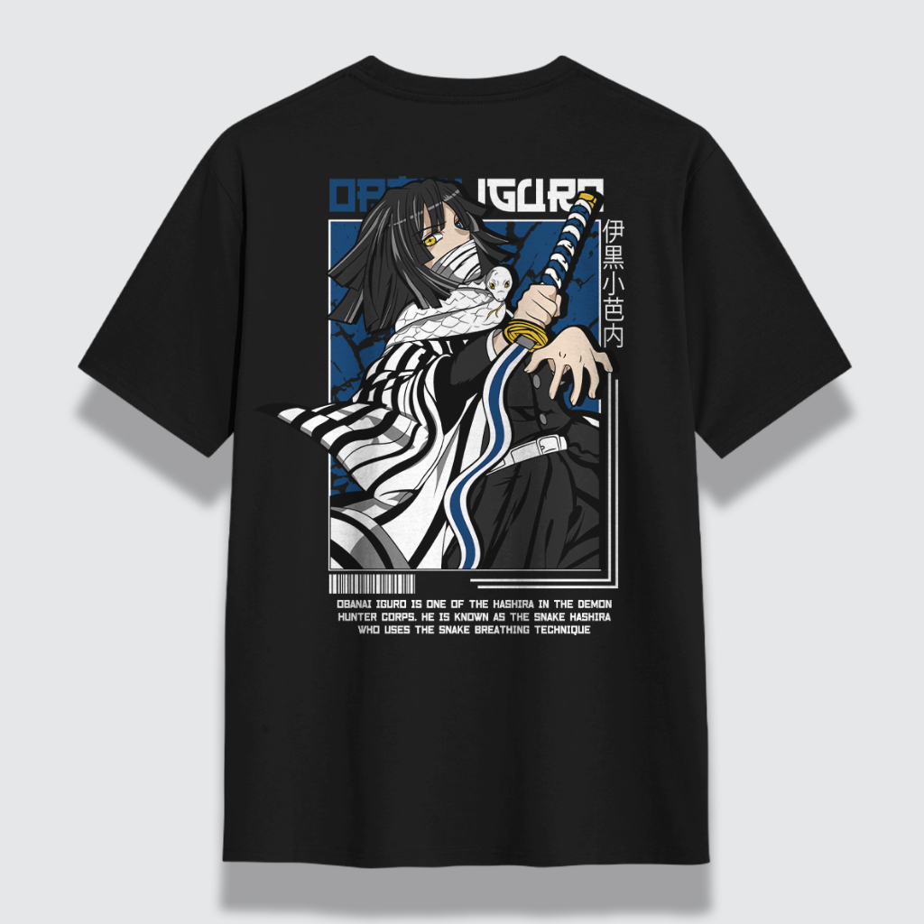 Jual Kaos anime demon slayer Hashira obanai igura Cottton combed 24s ...