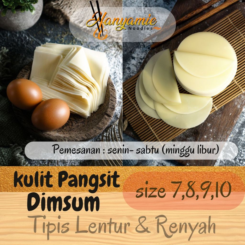 Jual kulit pangsit dimsum siomay bulat kotak | Shopee Indonesia