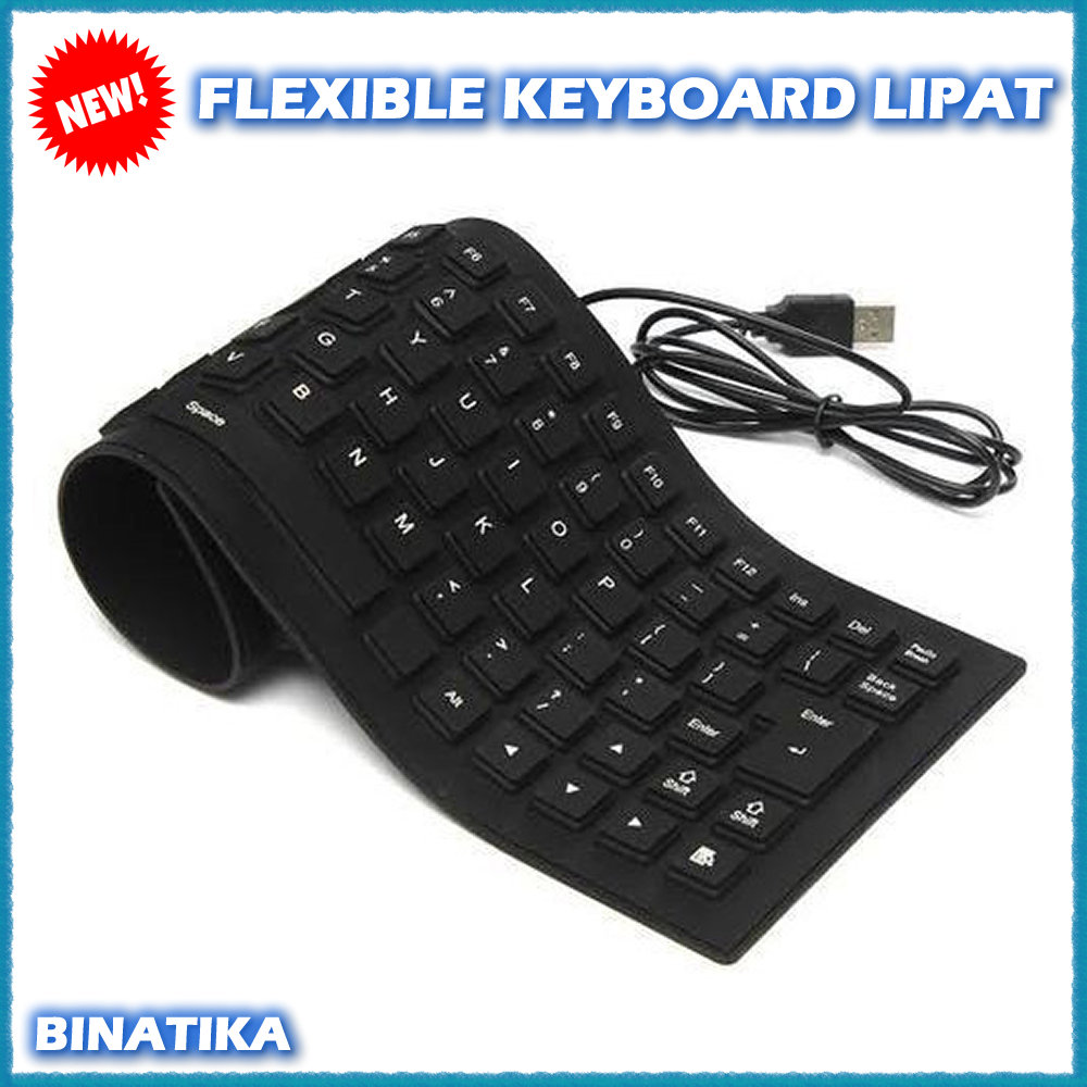 Jual External USB Keyboard Fleksibel Karet Keyboard Laptop Komputer ...