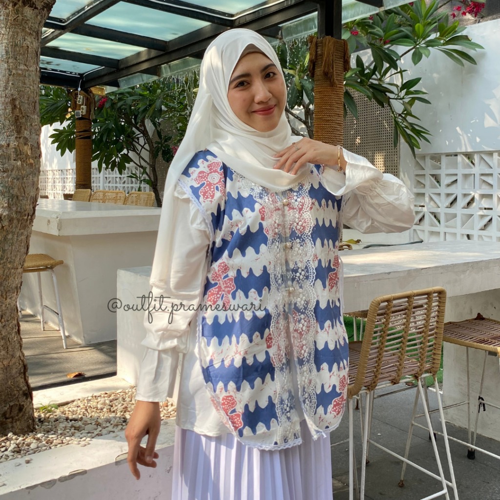 Jual Aruna Vest-Outer Wanita-Vest Kondangan Kekinian-Fashion Muslim ...