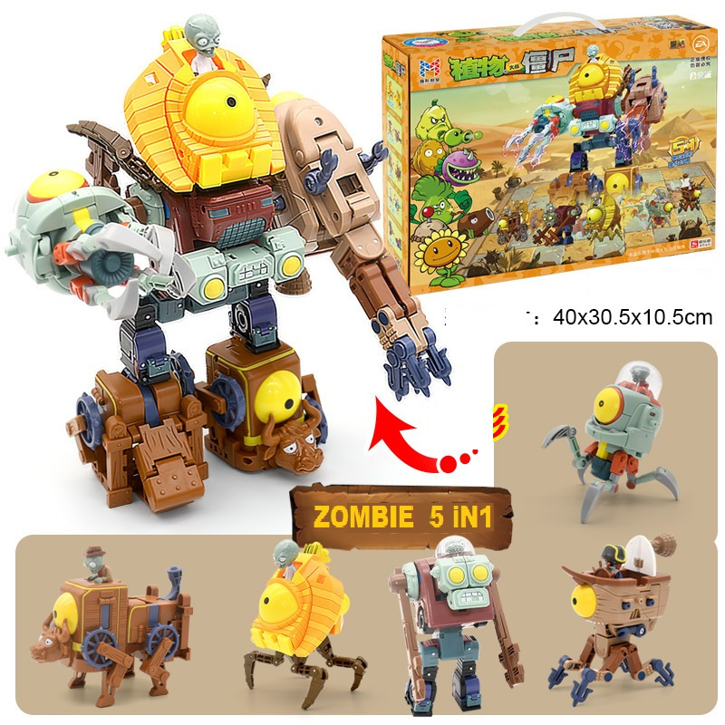 Jual UNIK 2024 - DIY 5IN1 ROBOT TRANSFORMER ZOMBIE MAINAN ANAK ACTION ...