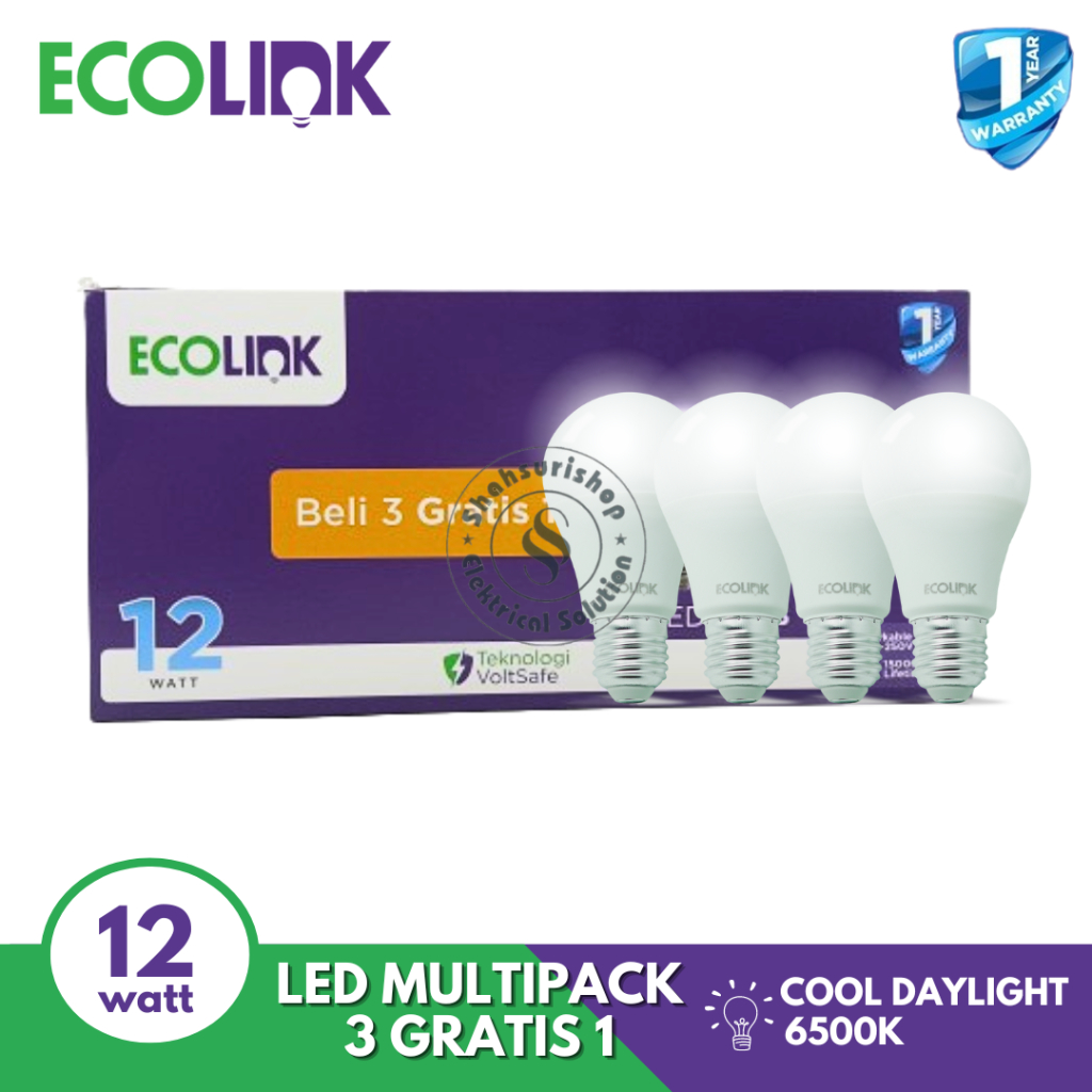Jual ECOLINK LAMPU PAKET MULTIPACK BELI 3 GRATIS 1 11 WATT PUTIH ...