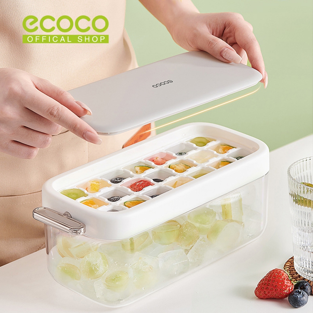 Jual ECOCO Flip Ice Box (14Grids) - Cetakan es batu Flip Cetakan es ...