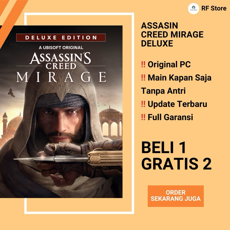 Jual Assassins Creed Mirage - Deluxe Edition Original Game PC | Shopee Indonesia