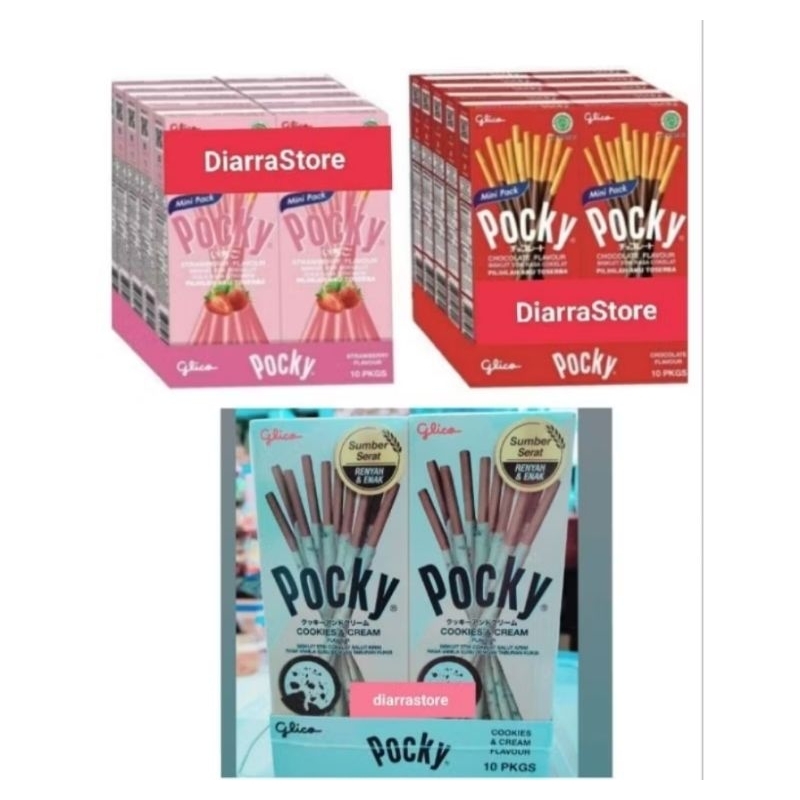 Jual 3 Box Pocky Mini Stick Isi 30 pcs (paket bundle) / Glico Pocky Pejoy | Shopee Indonesia