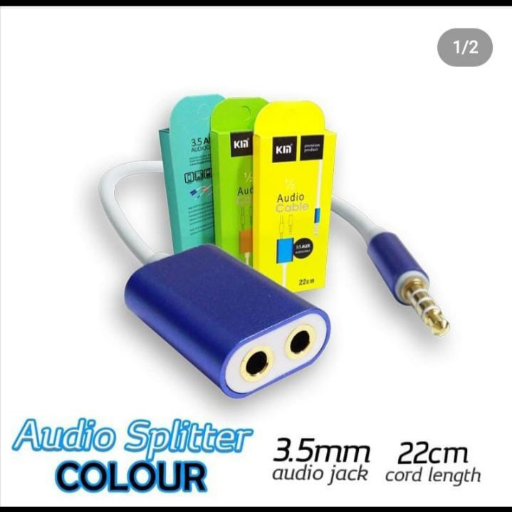 Jual Kabel Splitter Audio Jack 3.5mm Jack Splitter / Dual Splitter ...