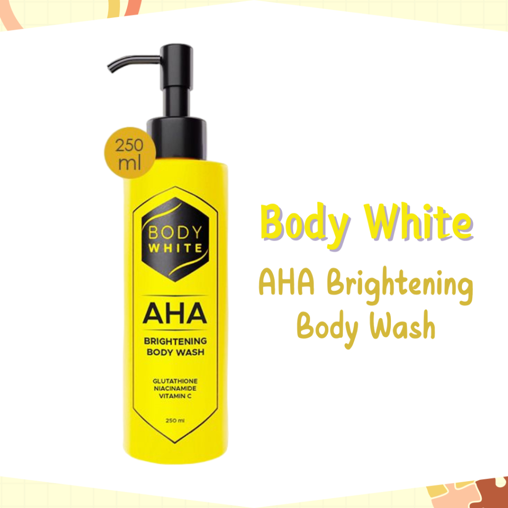 Jual Body White AHA Brightening Body Wash 250ml/Sabun Mandi | Shopee ...