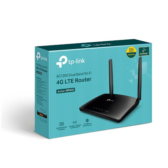 Jual TP-LINK Archer MR400 AC1200 Wireless Dual Band 4G LTE Router ...