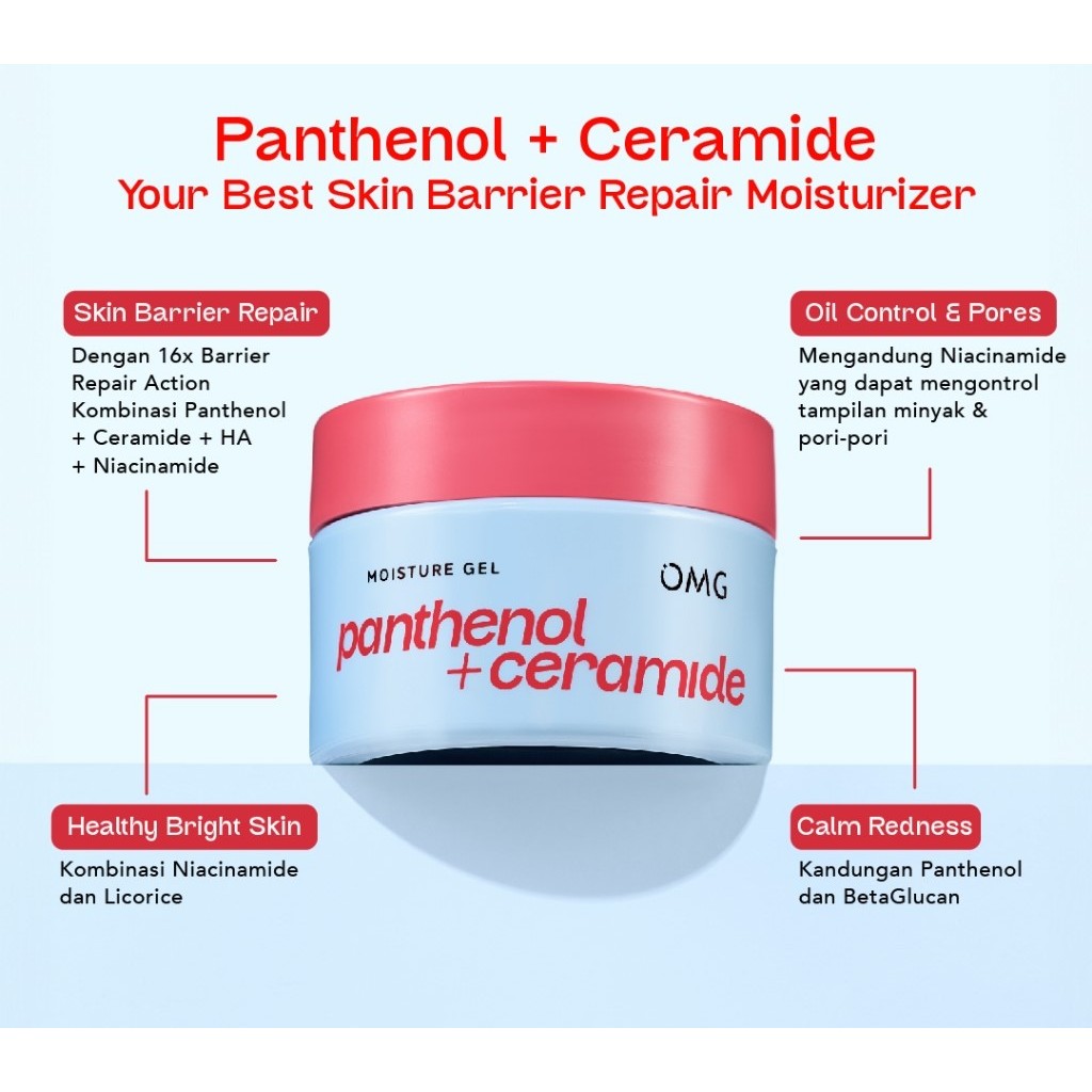 Jual OMG Oh My Glow Panthenol+Ceramide Moisture Gel | Shopee Indonesia