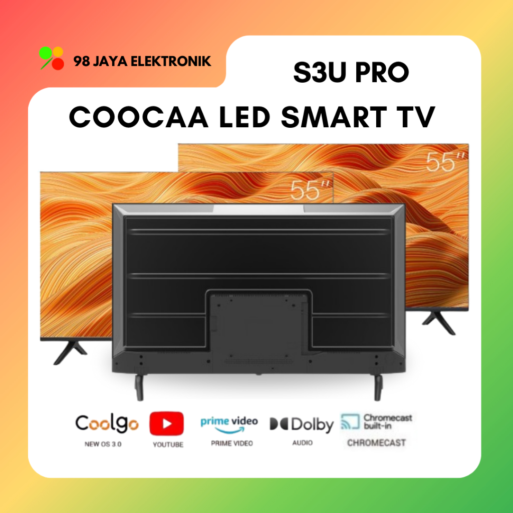 Jual COOCAA LED 55 INCH - 55S3U PRO - SMART TV - 4K UHD | Shopee Indonesia