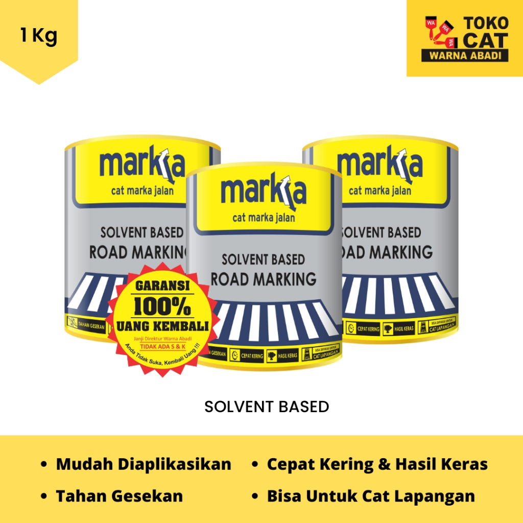 Jual CAT MARKA JALAN MARKKA - 1 KG | Shopee Indonesia