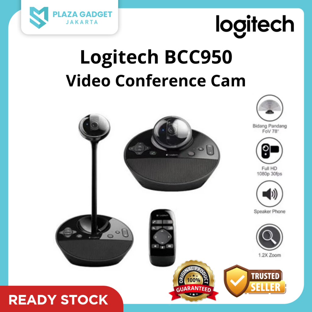 Jual Logitech BCC950 Video Conference Cam | WebCam Camera - Garansi Resmi 2 Tahun | Shopee Indonesia