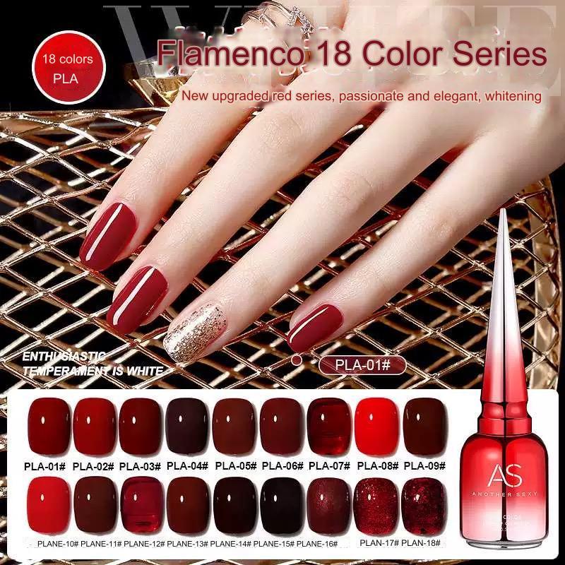 Jual AS GEL PLA CLASSIC RED GEL POLISH KUTEK GEL ANOTHER SEXY RED ...