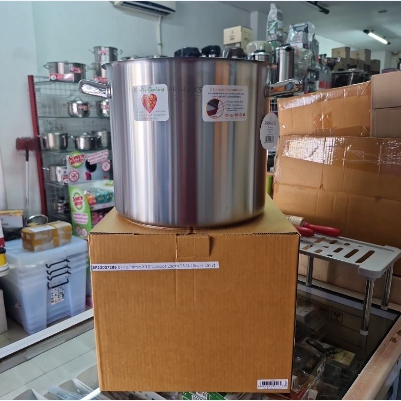 Jual BP2300728B Stock Pot D28cm, Panci Bima Prima X3, Kapasitas 15 ...