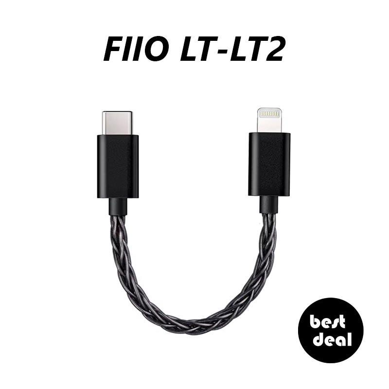Jual FiiO LT-LT2 silver-plated copper Lightning to Type-C Data Cable to ...