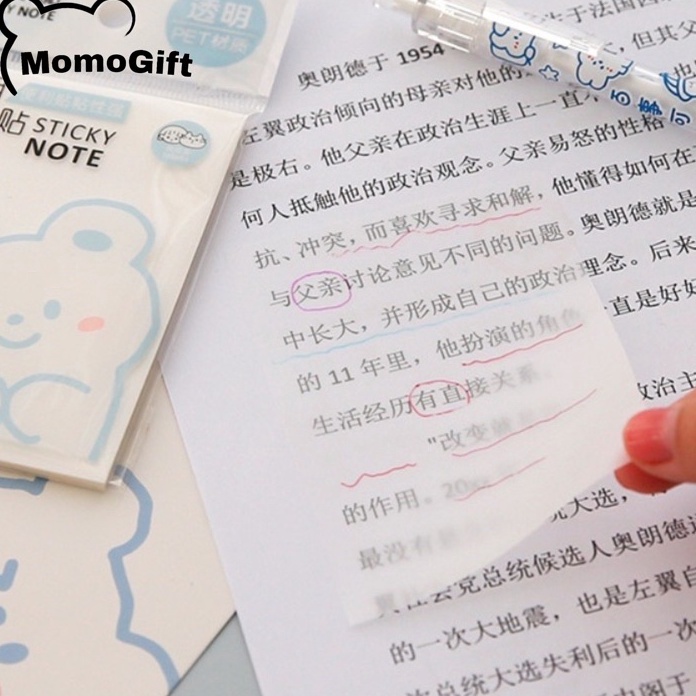 Jual HOT Kertas Transparan Sticky Note Transparan Untuk Jiplak Gambar ...