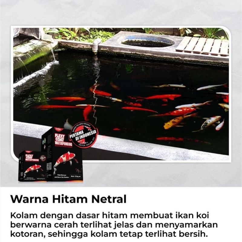 Jual CAT KOLAM IKAN KOI FLEXYCOAT WATERPONDING | Shopee Indonesia