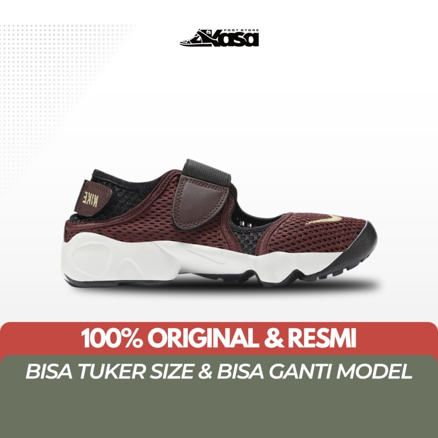 Jual Sepatu Sneakers Wanita Nike Air Rift Burgundy Crush Black Sail ...