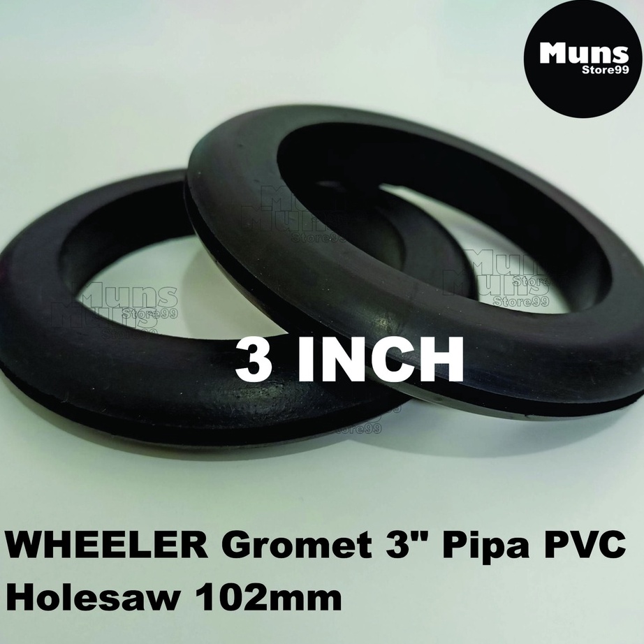 Jual KF7 Karet Gromet 3 Inch Pipa PVC Rubber Grommet seal Packing Dutch ...