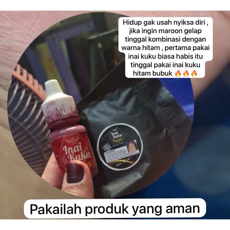 Jual inai kuku putro aceh mix , maroon dan hitam, jika ingin pekat bisa ...