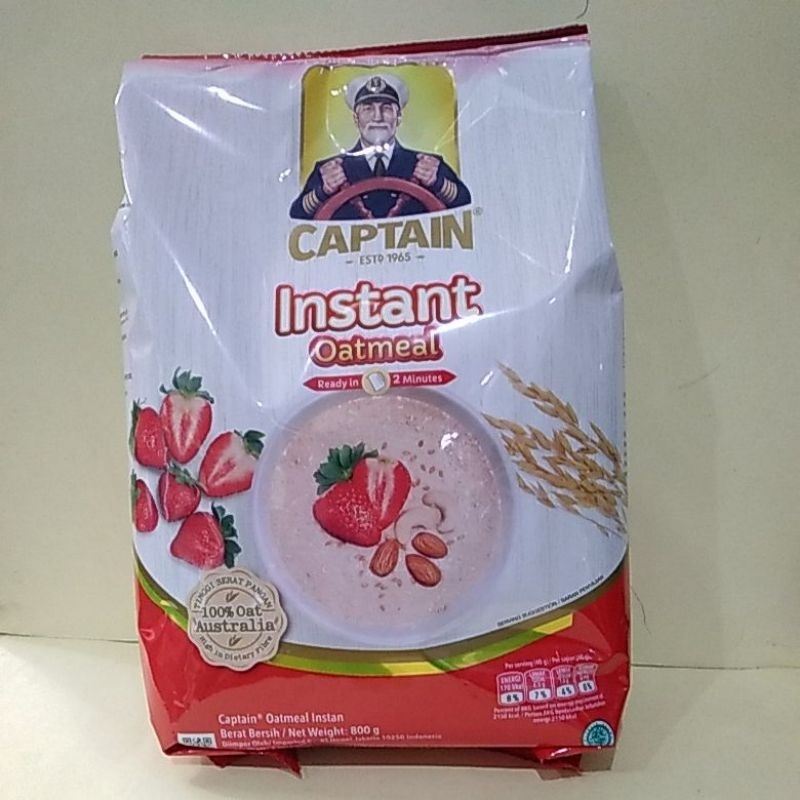 Jual Captain Oat Instant OatMeal 800gr | Shopee Indonesia