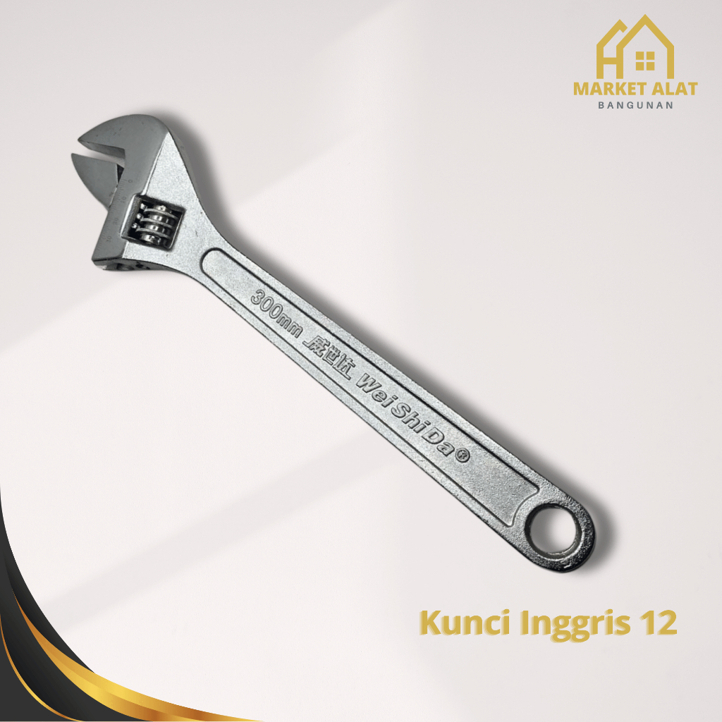 Jual Kunci Inggris 12” / Kunci Bago 12 Inci / Adjustable Wrench 12 Inch ...