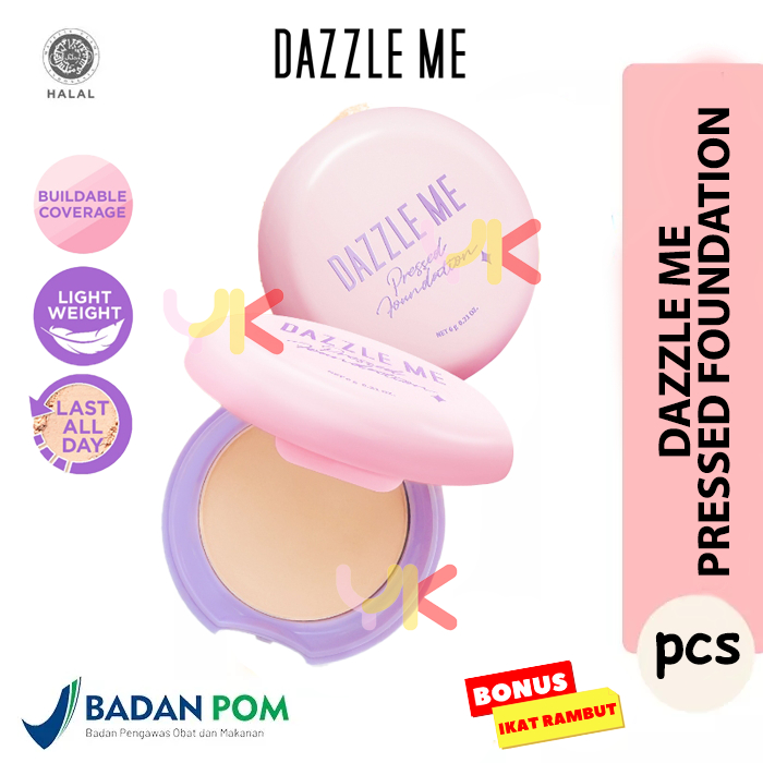 Jual DAZZLE ME Muse Pressed Foundation | Long Lasting Filter Like ...