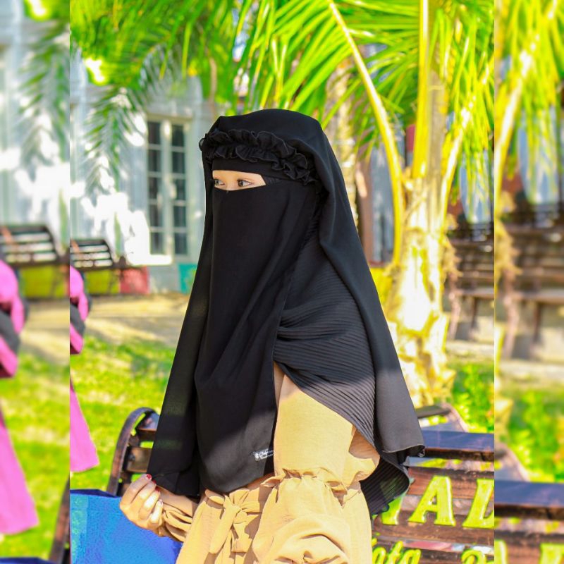 Jual cadar niqab yaman bando/kriwil | Shopee Indonesia